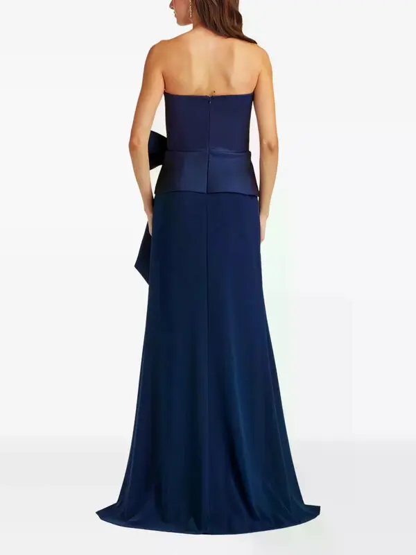 Tadashi Shoji Strapless Bow Detail Maxi Dress