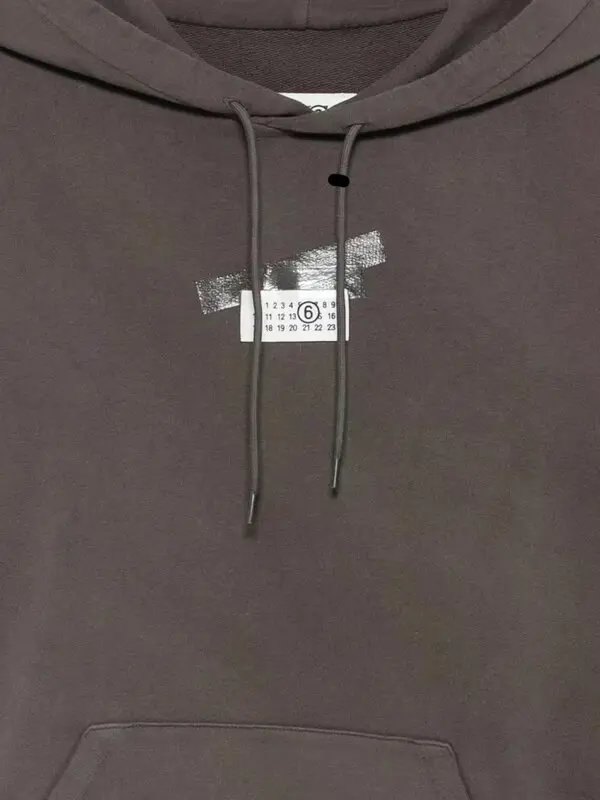 MAISON MARGIELA Distressed Graphic Print Hoodie