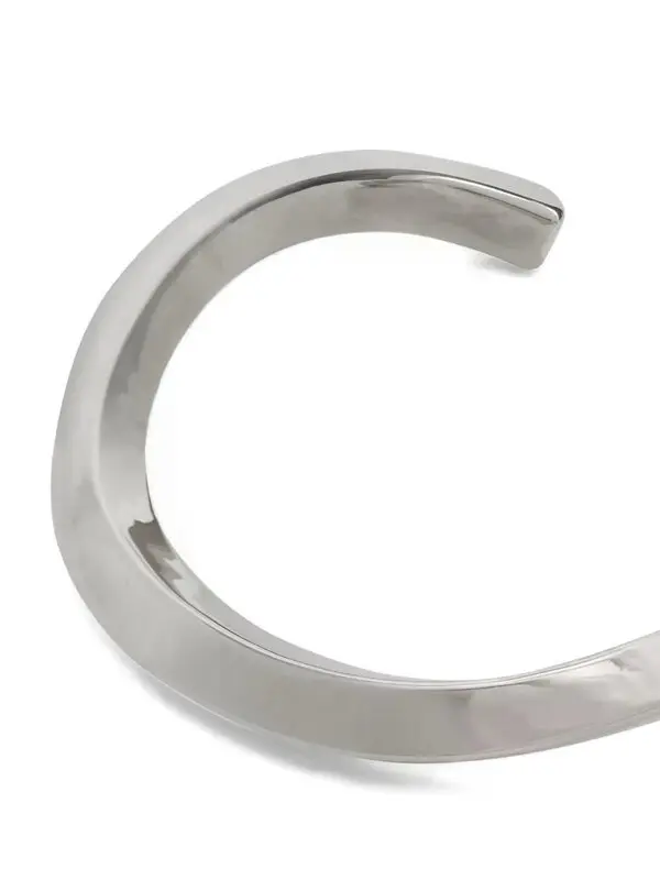 JIL SANDER Engraved Logo Choker Necklace