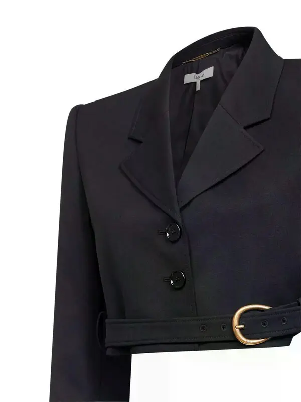 Chloé Lapel Belted Jacket