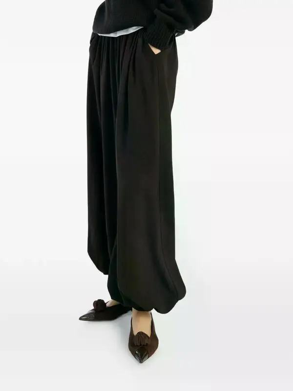 ROTATE BY BIRGER CHRISTENSEN Balloon Pleated Trousers - Brown