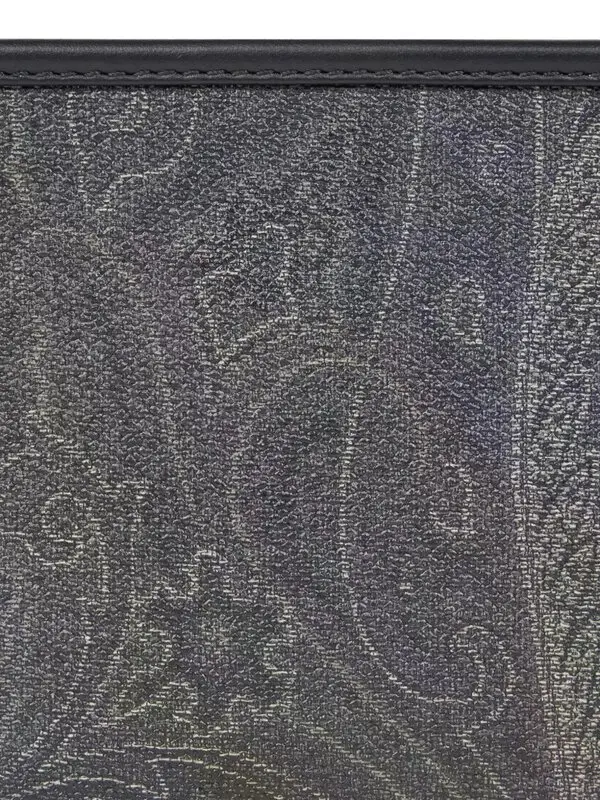 Etro Paisley Pattern Messenger Bag - Grey