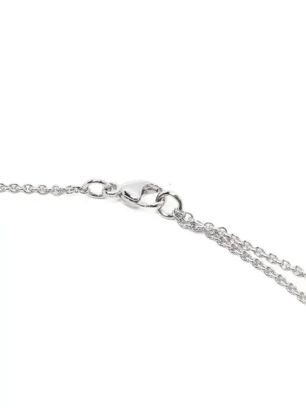SHAUN LEANE Sterling Orchid Flower Diamond Necklace