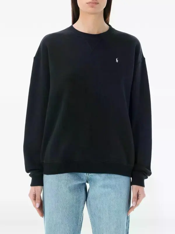 Polo Ralph Lauren Crewneck Sweatshirt With Logo Detail - Black