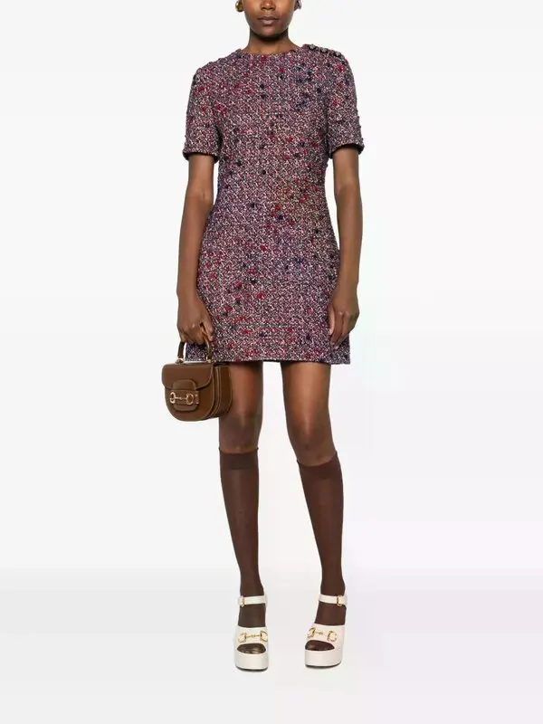 Gucci Tweed Button-detailed Dress