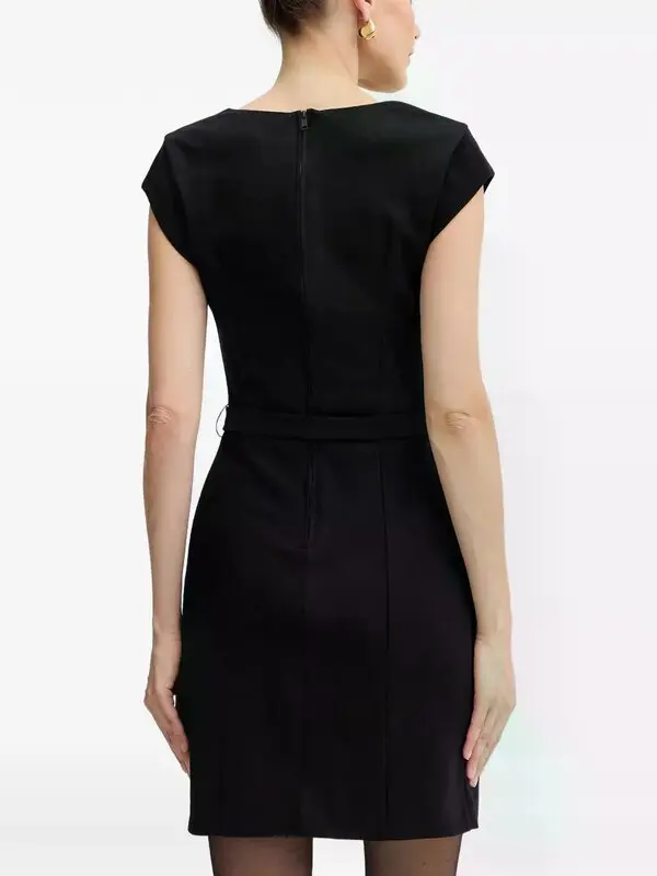 Guess V-neck Belted Mini Dress