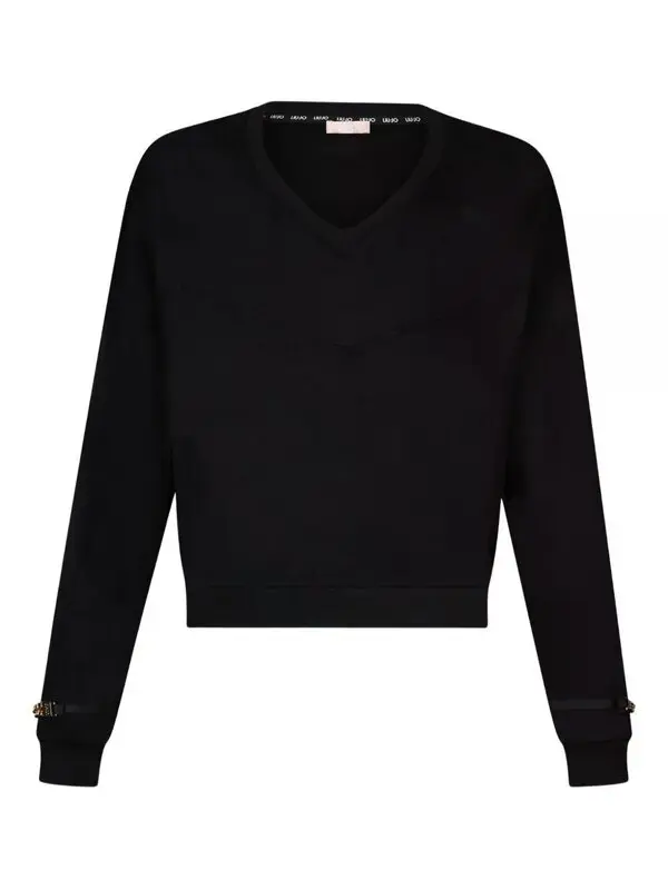 Liu Jo V-neck Sweater With Chain Detail