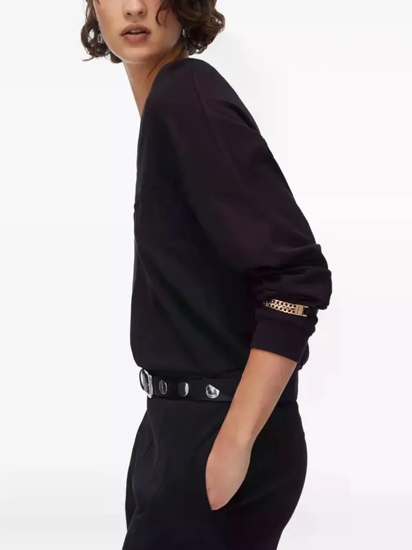 Liu Jo V-neck Sweater With Chain Detail