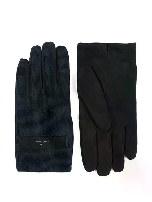 Paul & Shark Corduroy Gloves - Black