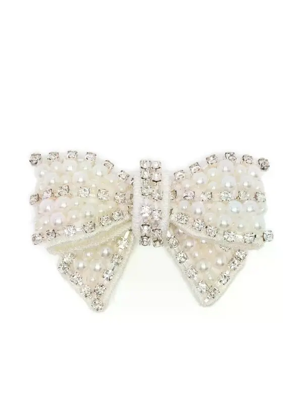 SELF-PORTRAIT Bow Earrings - Silver