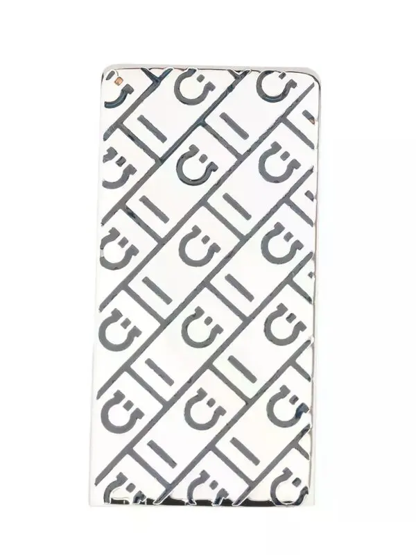 FERRAGAMO Patterned Pin - Silver