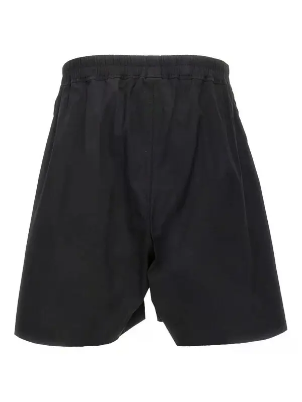 Rick Owens Drawstring Split Cotton Shorts