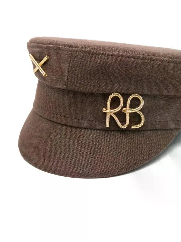 Ruslan Baginskiy Logo Plaque Baker Hat - Brown