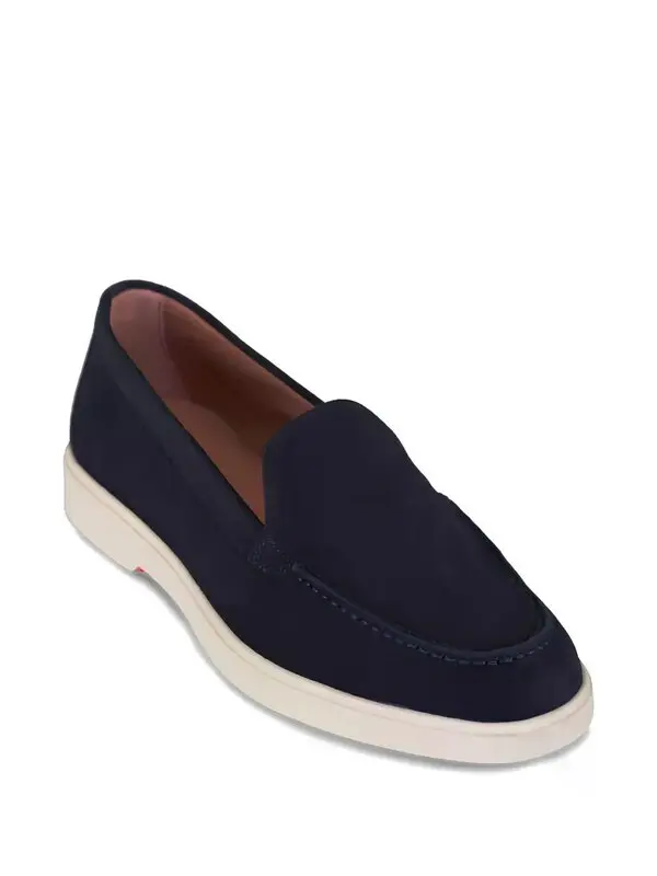Santoni Suede Loafers - Blue