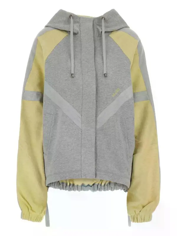 Attico Two-tone Hooded Jacket - Grey