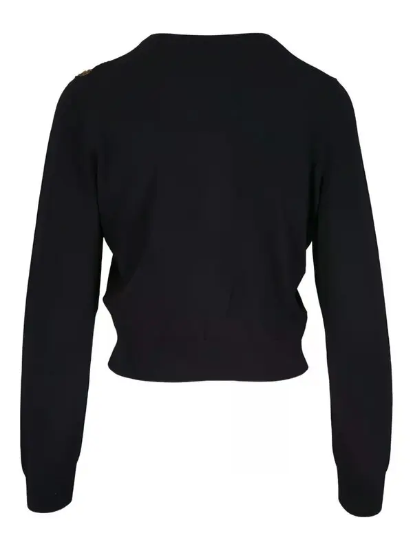 Carolina Herrera Embellished Leaf Cardigan