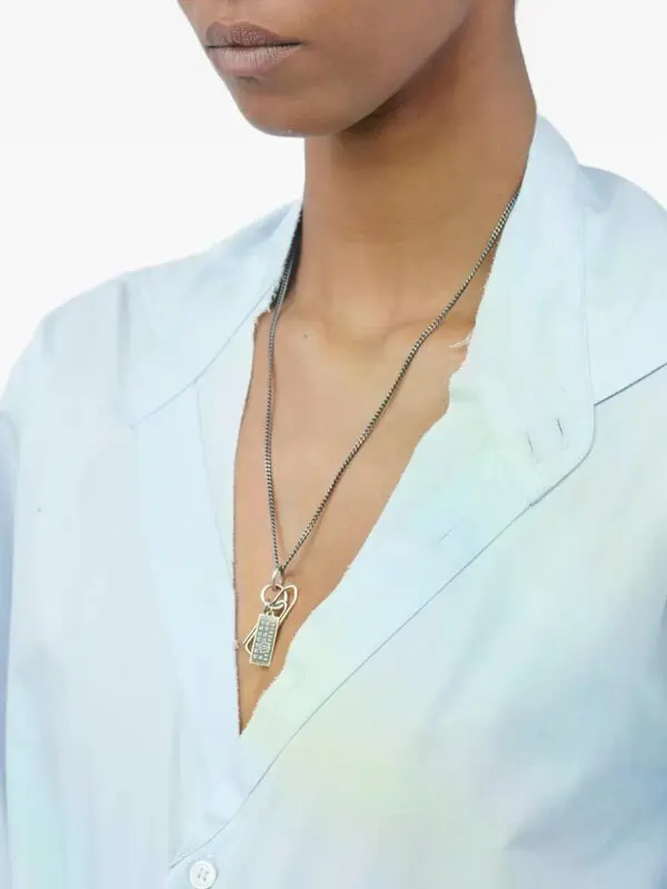MAISON MARGIELA Charm Necklace With Paperclip And Key