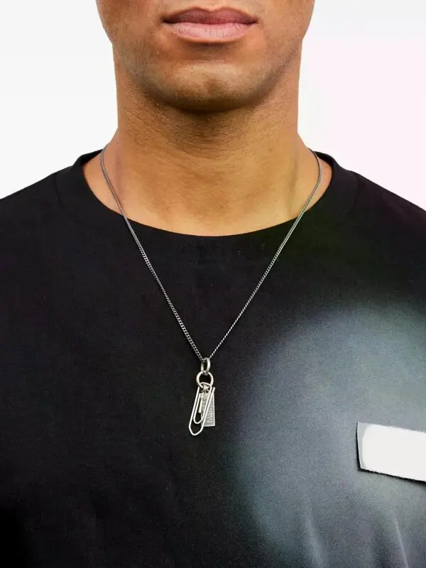 MAISON MARGIELA Charm Necklace With Paperclip And Key