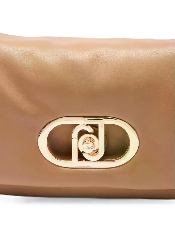 Liu Jo Lapuffy Medium Braided Chain Logo Crossbody Bag