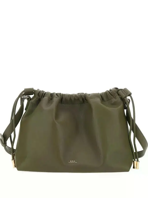 A.p.c. Gathered Shoulder Bag - Green