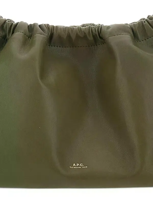 A.p.c. Gathered Shoulder Bag - Green