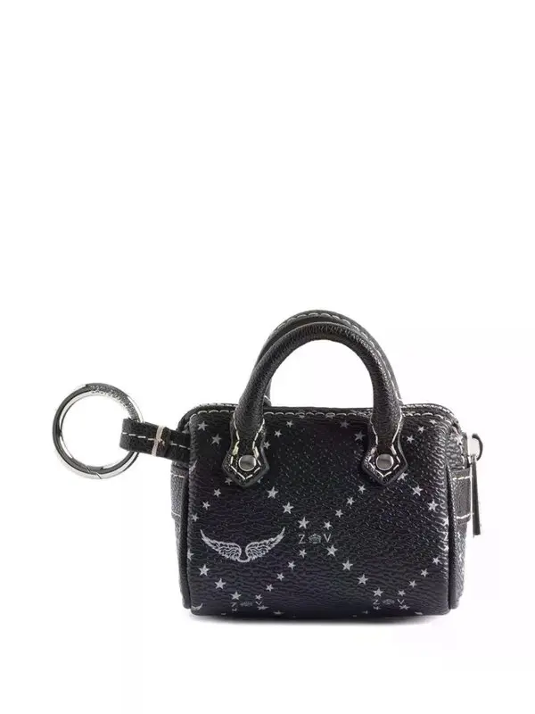 Zadig&Voltaire Sunny Graphic-print Keyring - Black