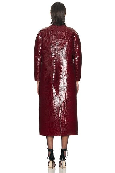 TOM FORD Leather Duchesse Biker Coat