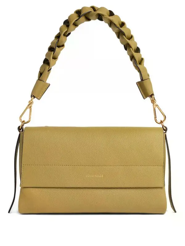 COCCINELLE Grained Texture Shoulder Bag - Green