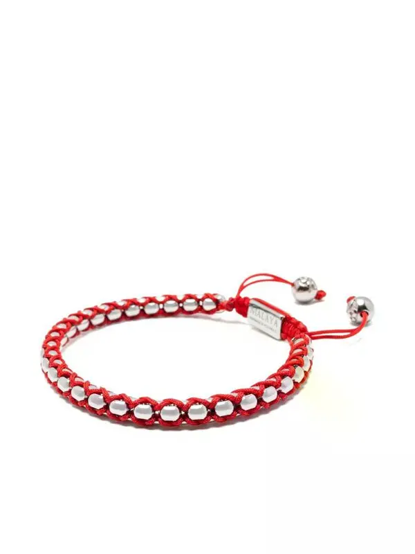 NIALAYA JEWELRY Box-chain Bracelet - Red