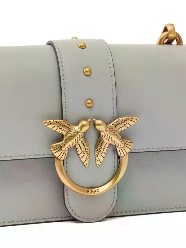 Pinko Small Love One Leather Shoulder Bag