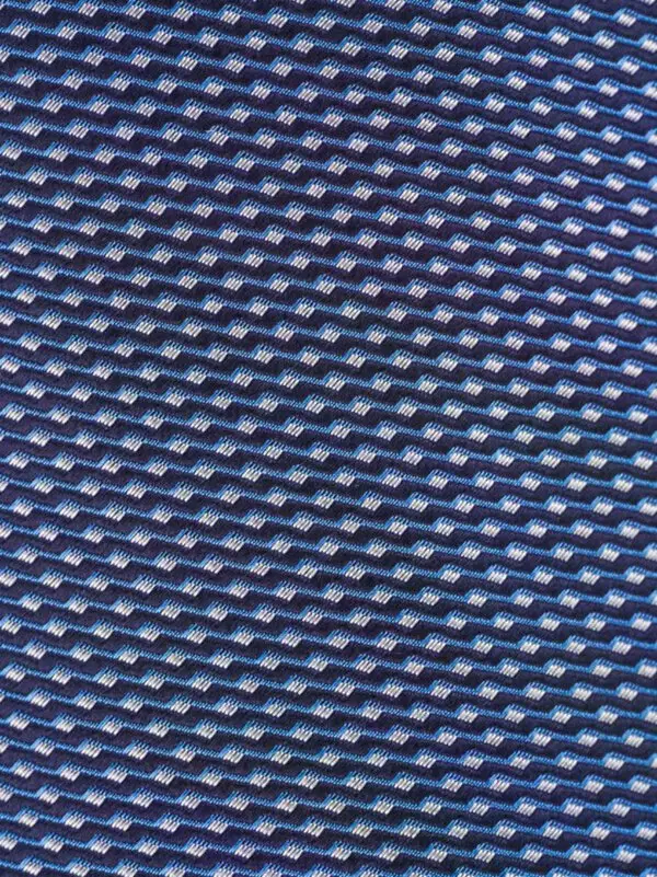 Eton Patterned Tie - Blue