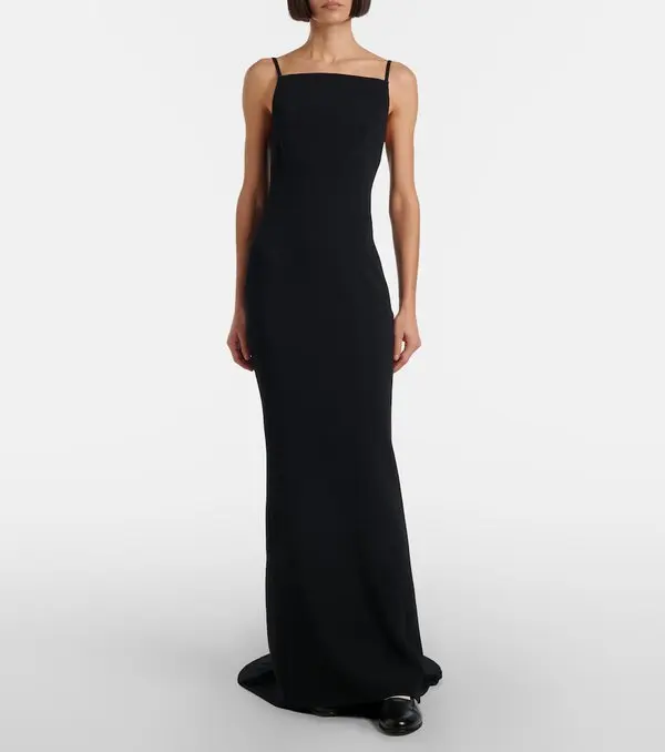 Givenchy Sliced Crepe Cady Gown