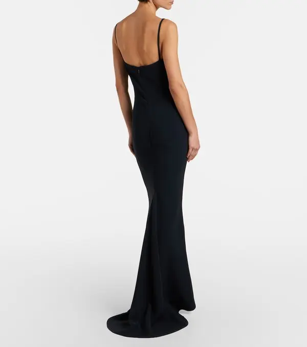 Givenchy Sliced Crepe Cady Gown