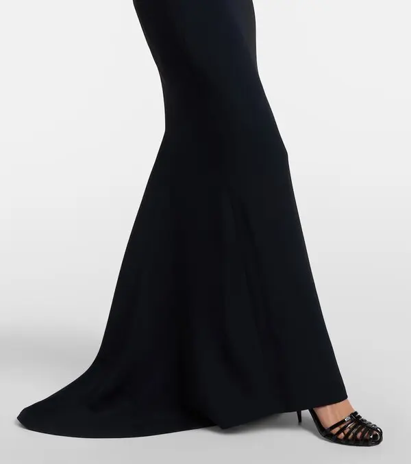 Givenchy Sliced Crepe Cady Gown