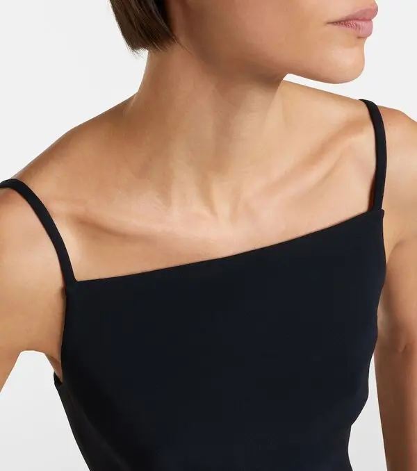 Givenchy Sliced Crepe Cady Gown