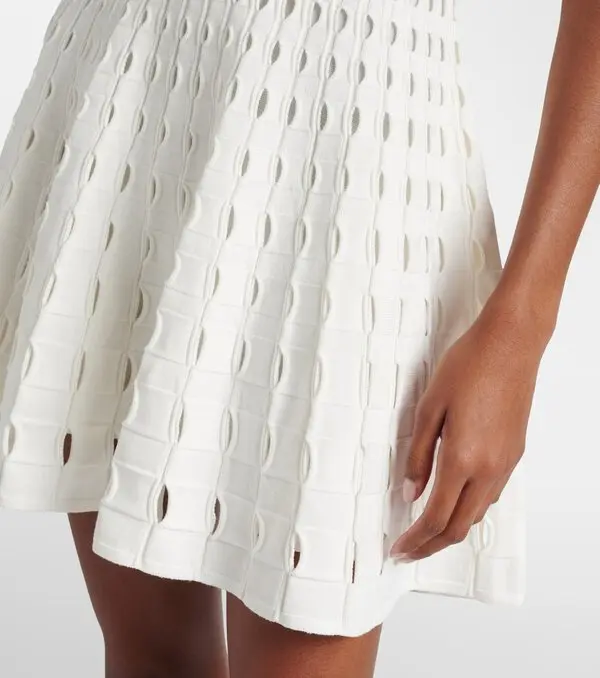 Simkhai Jenna Halterneck Mini Dress In Ivory - White