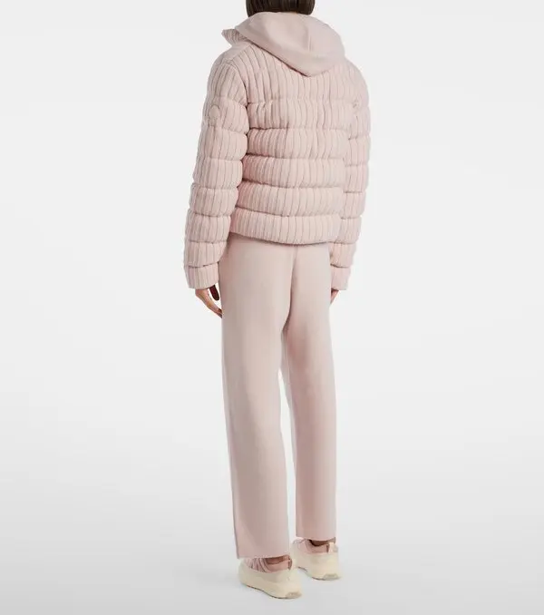 Moncler Wool And Cashmere Sweatpants - Pink