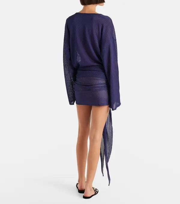 Attico Open-knit Mini Dress