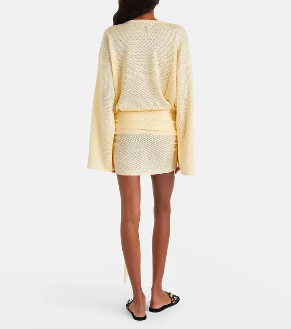 Attico Open-knit Mini Dress