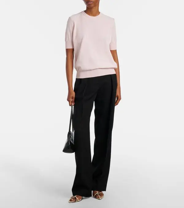JIL SANDER Cotton Crewneck Sweater - Pink