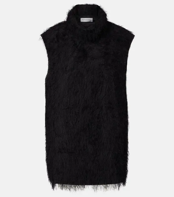 THE FRANKIE SHOP Lancy Fringed Minidress - Black
