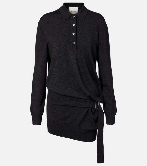 Isabel Marant Étoile Belted Polo Dress - Grey