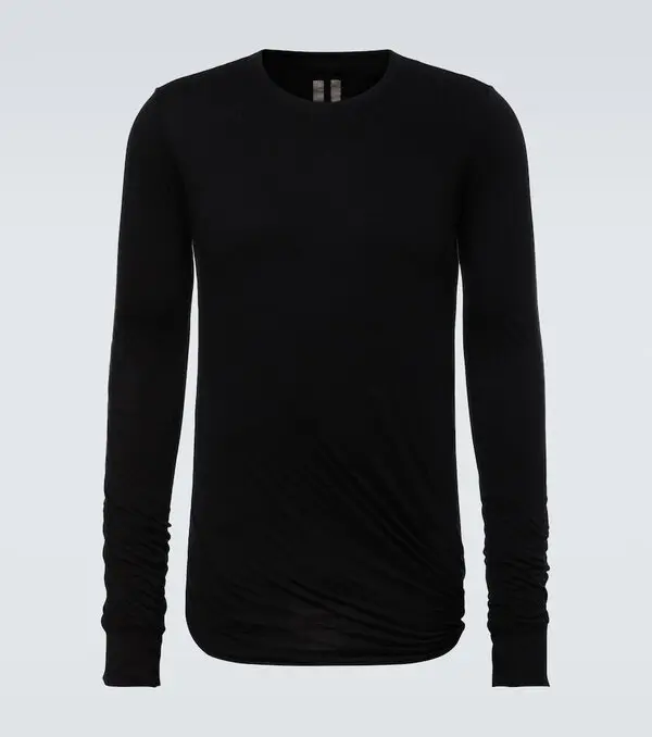 Rick Owens Cotton Long Sleeve Top