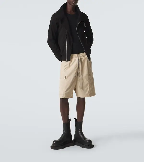 Rick Owens Cotton Cargo Shorts