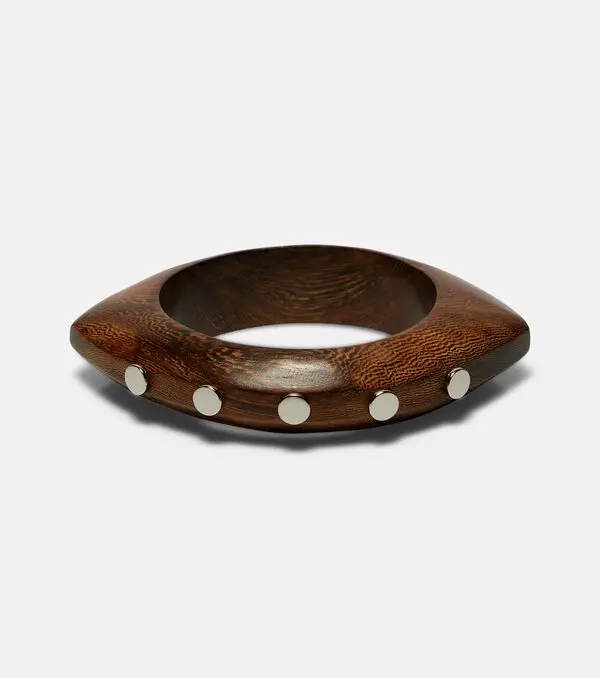 Isabel Marant Étoile Layla Studded Wood Bangle - Brown