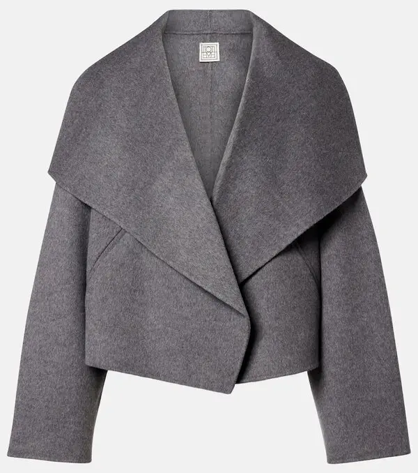 TOTEME Signature Wool Jacket - Grey