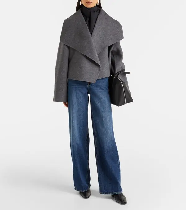 TOTEME Signature Wool Jacket - Grey
