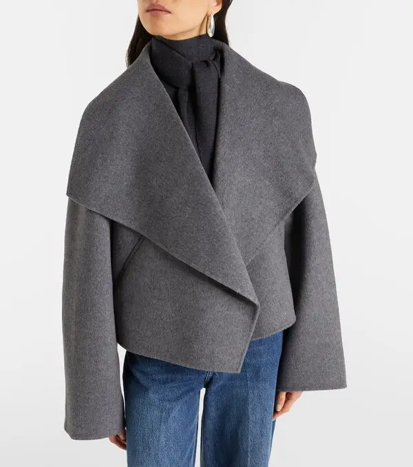 TOTEME Signature Wool Jacket - Grey