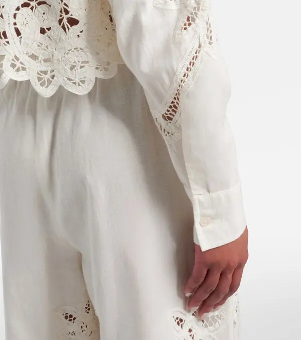 Veronica Beard Adéres Cotton And Linen Shirt