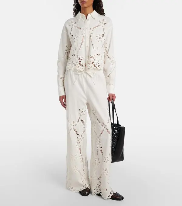 Veronica Beard Adéres Cotton And Linen Shirt